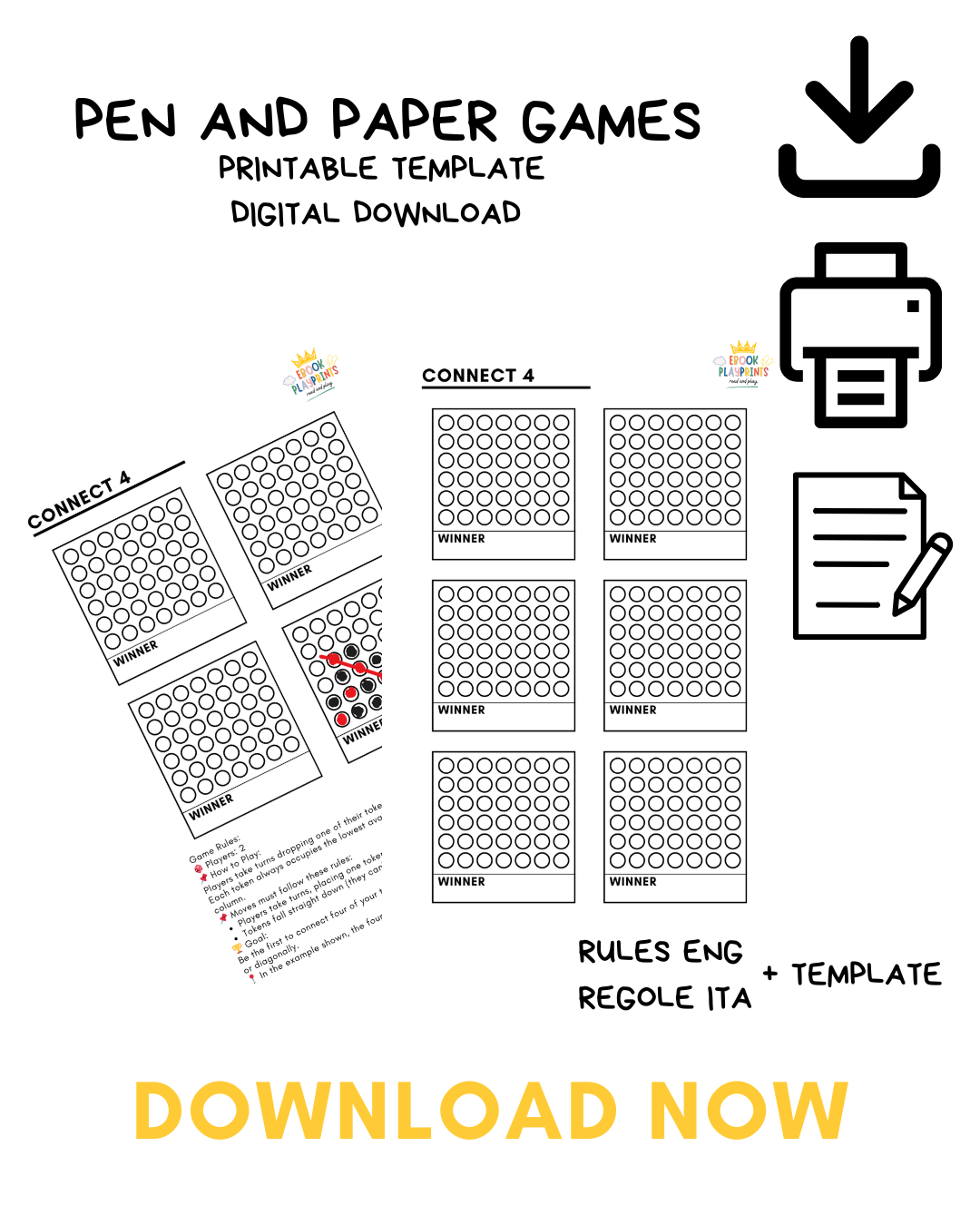 PEN & PAPER CLASSIC – PlayPrintsGame